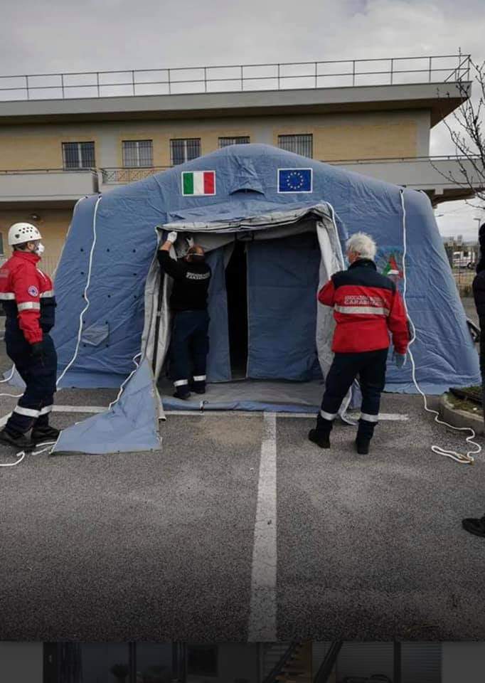 Capena - Una tenda per tamponi accanto alla sede ASL di Capena - Tiburno Tv
